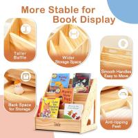 China Living Room Front-Facing Kids Bookshelf for Toddlers 1-5 Years Handle and Custom Size for sale