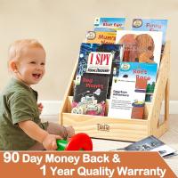 China Living Room Front-Facing Kids Bookshelf for Toddlers 1-5 Years Handle and Custom Size for sale