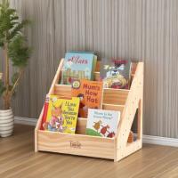 China Living Room Front-Facing Kids Bookshelf for Toddlers 1-5 Years Handle and Custom Size for sale