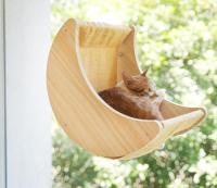 China ISO9001 2008 Certified FSCI BSCI Cat Hammock Bed Shelves Mounted With Strong Suction Cups for sale