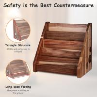 China Functional Design Montessori Display Shelf Carved Wooden Bookcase for Kid's Classroom for sale