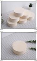 China Round Box for Burger Cake Tray Customized Logo Acceptable Compostable Wood Container for sale