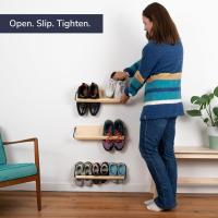 China Wall Mounted Wooden Modern Slim and Small Shoe Storage Solution for Shoes in Kitchen for sale