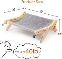 China ISO9001 2008 FSCI BSCI Certified Wood Cat Window Perch Holds Up To 40 Lbs 2 In 1 for sale