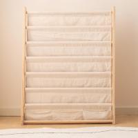 China 6 Tier Kids Book Rack for Bedroom Product Shelf Wood Book Storage Shelf Display for sale