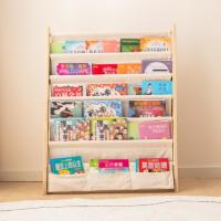 China 6 Tier Kids Book Rack for Bedroom Product Shelf Wood Book Storage Shelf Display for sale