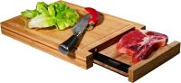 China Custom Size Logo Professional Bamboo Cutting Board with Scale and Square Chopping Blocks for sale