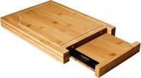 China Custom Size Logo Professional Bamboo Cutting Board with Scale and Square Chopping Blocks for sale