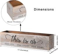 China Wooden Rectangular Planter Box for Rustic Centerpieces Customized Logo Acceptable for sale