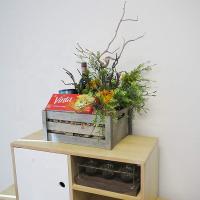 China Set of 3 Wooden Crates with Rope Handles European Regional Feature Wood Material for sale