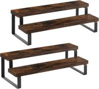 China Household Wooden Laundry Shelf Organizer for Rustic Display Tiered Perfume and Cologne for sale