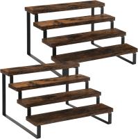 China Household Wooden Laundry Shelf Organizer for Rustic Display Tiered Perfume and Cologne for sale
