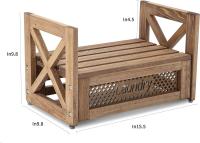 China Wooden Laundry Organizer Durable Stand for Detergent Softeners Enhances Farmhouse Charm for sale