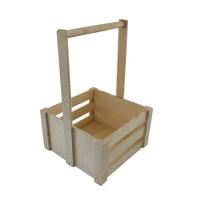 China Custom Antique Wooden Pine Storage Baskets for Portable Fruit Organization for sale