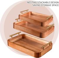 China Rustic Ottoman Tray for Kitchen Counter Coffee Table Living Room Decor Custom Size for sale