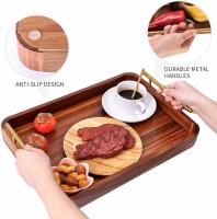 China Rustic Ottoman Tray for Kitchen Counter Coffee Table Living Room Decor Custom Size for sale