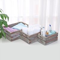 China Europe Regional Feature Home Deco Unfinished Solid Pine Wooden Crates 3-Pack for Wine for sale