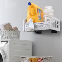 China Transform Your Laundry Room with this Wall-Mounted Wooden Detergent Holder and Shelf for sale