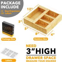 China Custom Logo TIMBER Bamboo Storage Organizer for Variety Size Bags Silk-Screen Printed for sale
