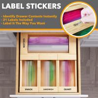 China Custom Logo TIMBER Bamboo Storage Organizer for Variety Size Bags Silk-Screen Printed for sale