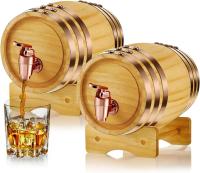 China Whiskey Barrel Cocktail Dispenser for Vintage Spirits and Liquors for sale