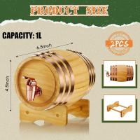 China Whiskey Barrel Cocktail Dispenser for Vintage Spirits and Liquors for sale