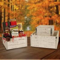 China Unfinished Wooden Apple Crates for Crafts Set of 3 Customized Shape Printing Crates for sale