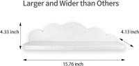 China Home Furniture Wooden Hanging Shelf for Kids Room Wall Decor Cute White Cloud for sale