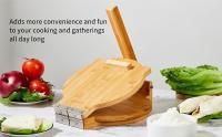 China 10 Inch Diameter Bamboo Tortilla Press Maker Customized for Homemade Mexican Tortillas for sale