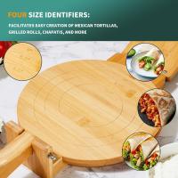 China 10 Inch Diameter Bamboo Tortilla Press Maker Customized for Homemade Mexican Tortillas for sale