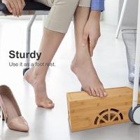 China Embossing Wooden Magnetic Large Small Bamboo Cord Organizer Cable Management Box for Home for sale