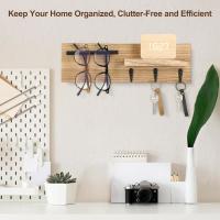 China Multifunction Wooden Key Hanger with Shelf and Hooks A Space-Saving Solution for sale