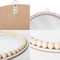 China Hotel Home Bathroom Decoration Wood Bead Home Decorative Wall Hanging for Bedroom Nursery for sale
