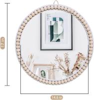 China Hotel Home Bathroom Decoration Wood Bead Home Decorative Wall Hanging for Bedroom Nursery for sale