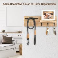 China Multifunction Wooden Key Hanger with Shelf and Hooks A Space-Saving Solution for sale