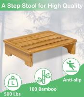 China Gift Craft Industrial Solid Wood Footstool Perfect for Office Bathroom and Bedside for sale