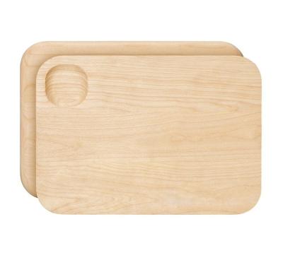 China 10 X 7 Inch Birch Wood Cutting Board Coated with Food-Safe Mineral Oil Wax Finish for sale
