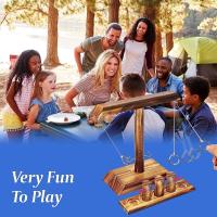 China Solid Wooden Ring Hook Toss Game Popular Customized for Bar's Learning Experience for sale