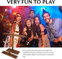 China Solid Wooden Ring Hook Toss Game Popular Customized for Bar's Learning Experience for sale
