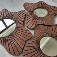 China Beautiful Home Decor Wall Mirror Set of 3 for Dining Room and Entryway Decoration for sale