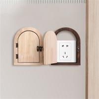 China Handmade Wooden Safety Caps for 8.5*8.5 cm Switches Child Proof Electrical Protector for sale