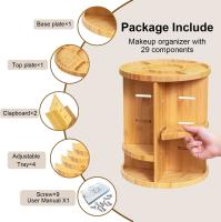 China Adjustable Vanity Makeup Holder Rack Cosmetics Storage Display Box with Customized Logo Acceptable for sale