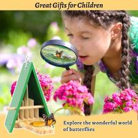 China Breathable Wooden Butterfly House with Metal Stake Attract Butterflies to Your Garden for sale