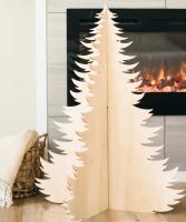 China High Quantity Advantage 202407 Christmas Decor Wooden Trees Custom for sale