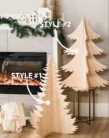 China High Quantity Advantage 202407 Christmas Decor Wooden Trees Custom for sale