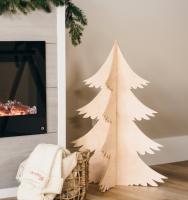 China High Quantity Advantage 202407 Christmas Decor Wooden Trees Custom for sale