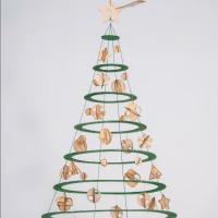 China Create a Festive Atmosphere with Our Wooden Alberello Christmas Tree Customized Logo for sale