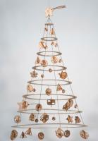 China Create a Festive Atmosphere with Our Wooden Alberello Christmas Tree Customized Logo for sale