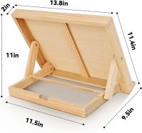 China Gifts Stores Commercial Buyer Adjustable Angle Wooden Easels for Painting Tabletop Easel Stand for sale