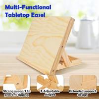 China Gifts Stores Commercial Buyer Adjustable Angle Wooden Easels for Painting Tabletop Easel Stand for sale